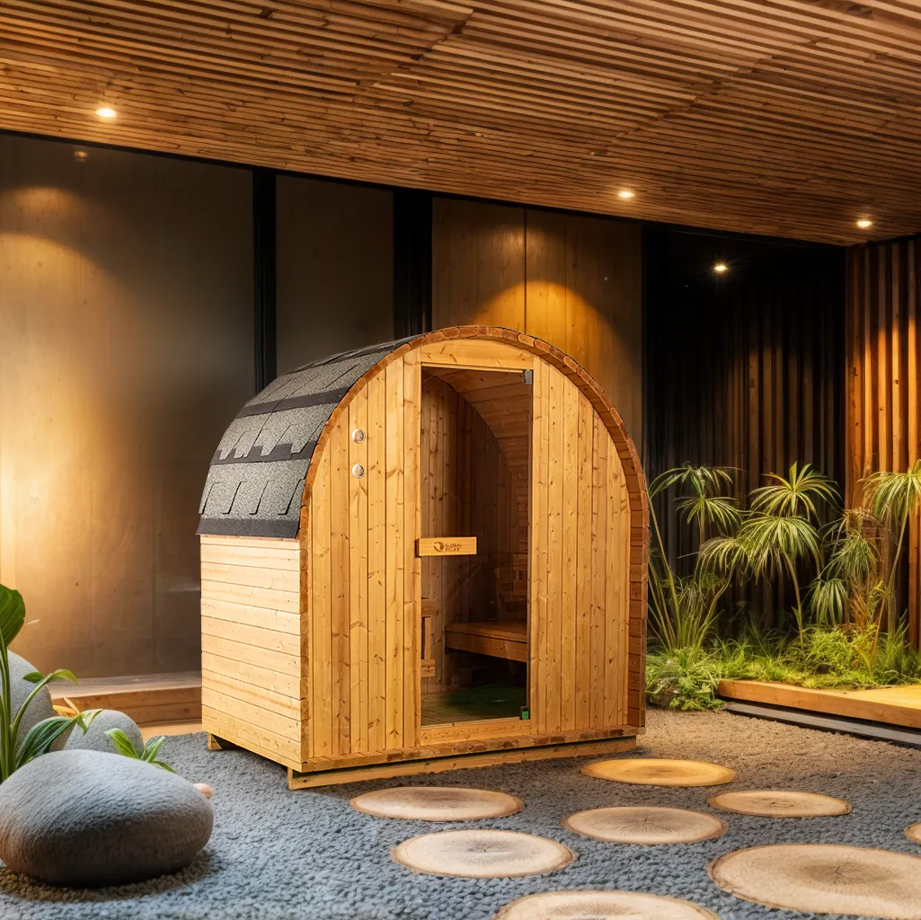 DHARANI MINI Sauna Exterior Vapor para 1-2 Personas | Abeto I 3600w ...