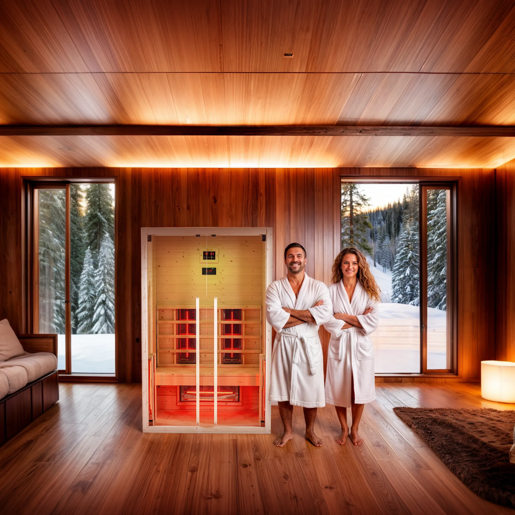 DHARANI S2 PLUS Infraroodsauna voor 1 of 2 personen I 2200w)